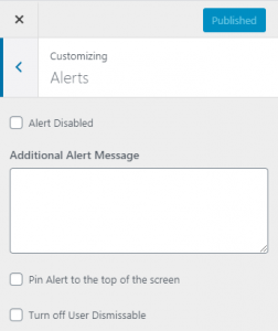 Alert Banner – CALS WordPress Hosting